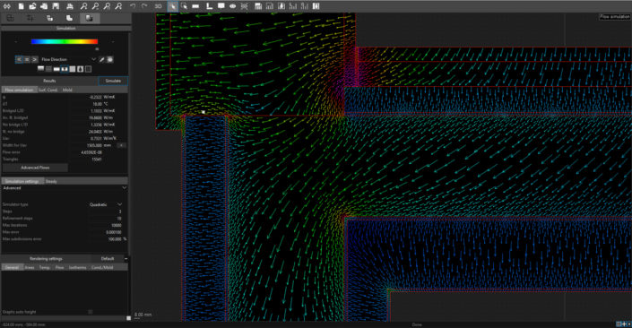 Mold Simulator Flow Direction - Fluid Interactive