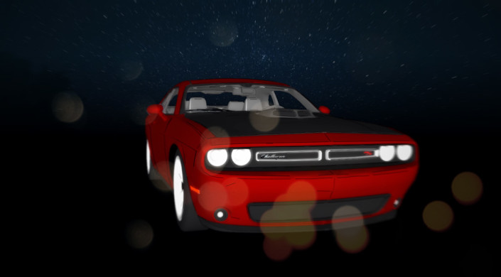 SketchFX - Car and lights - Fluid Interactive