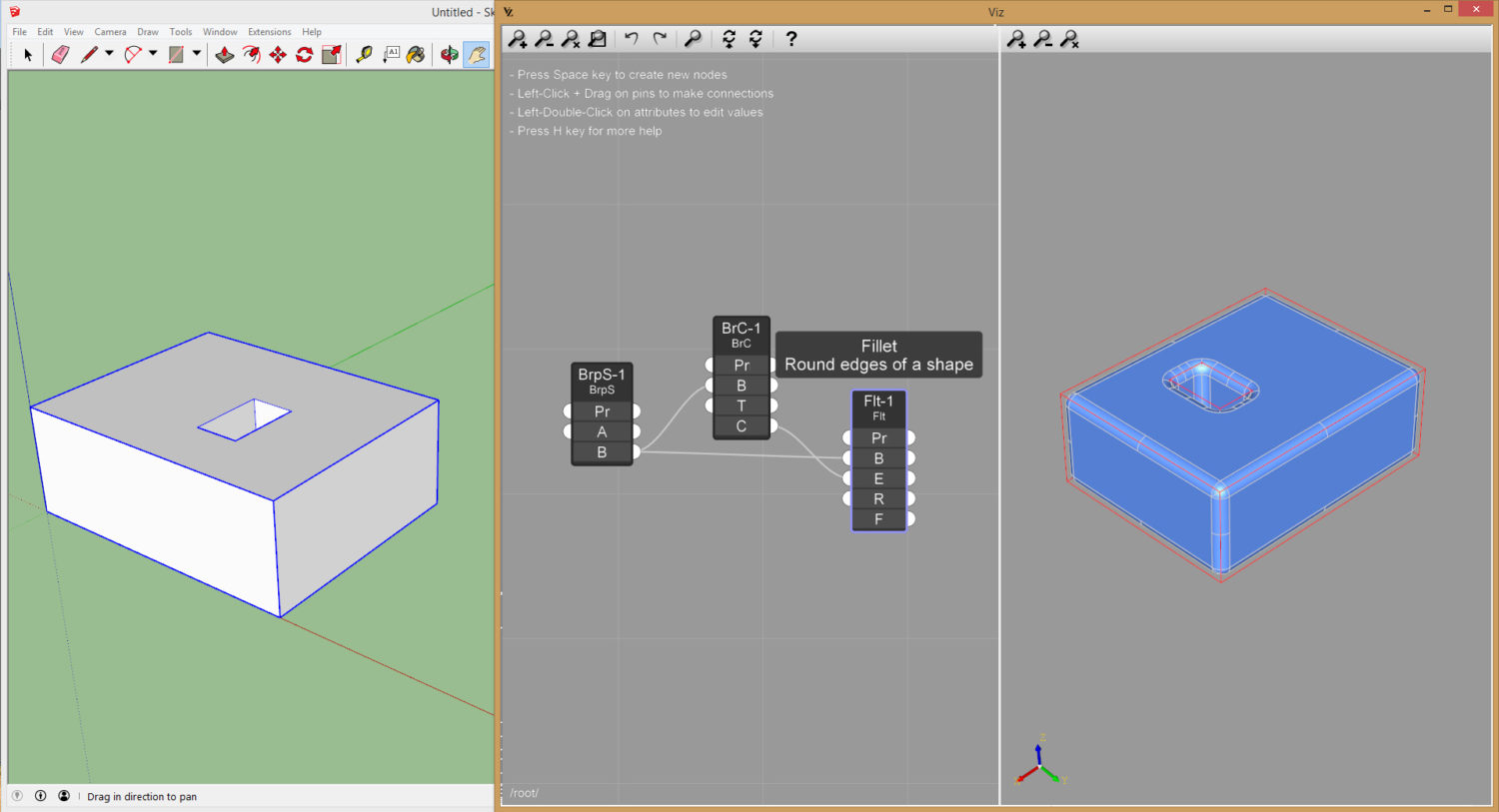 Viz Help - Fillet Edges