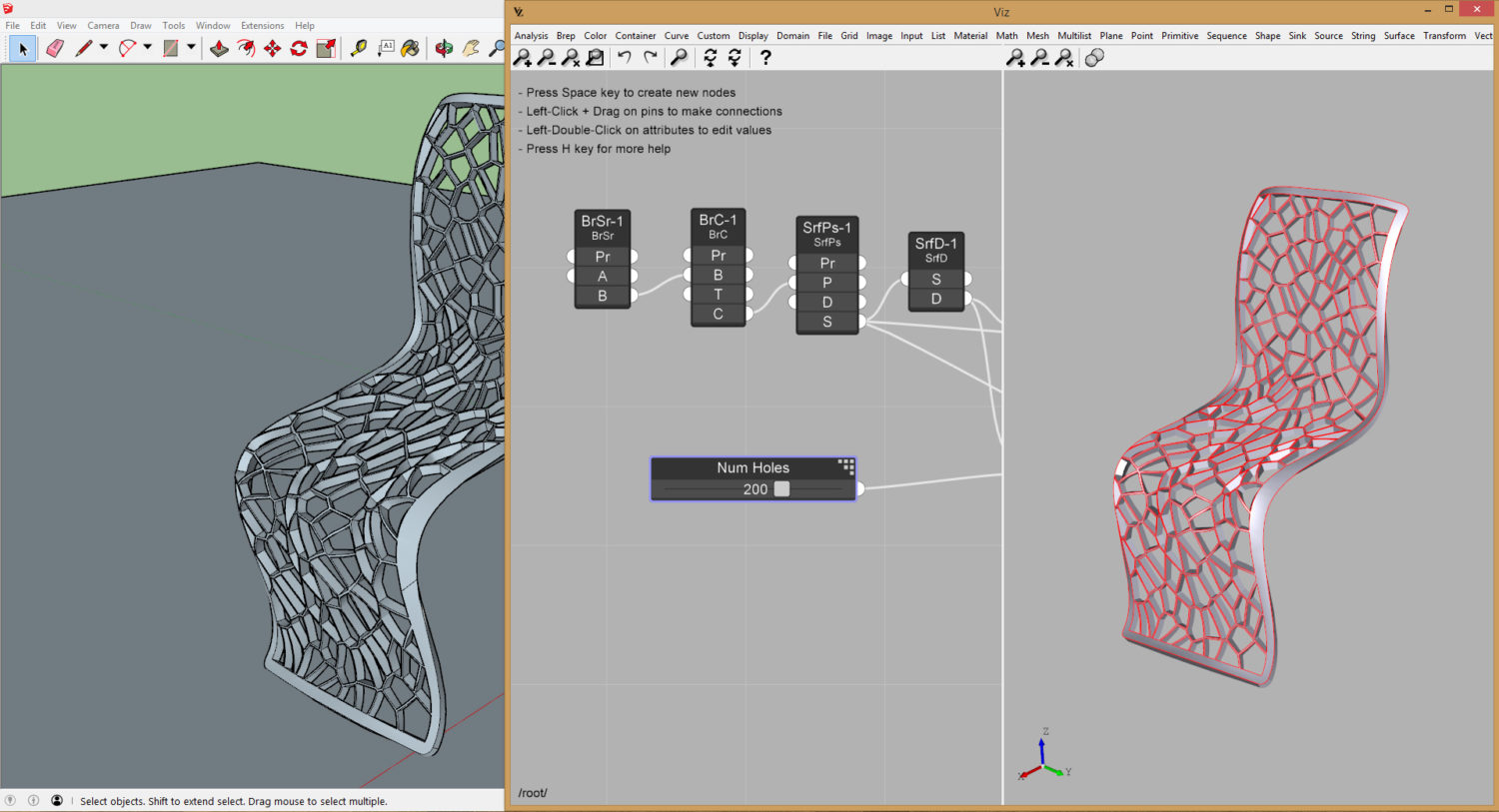 Voronoi Chair - Fluid Interactive