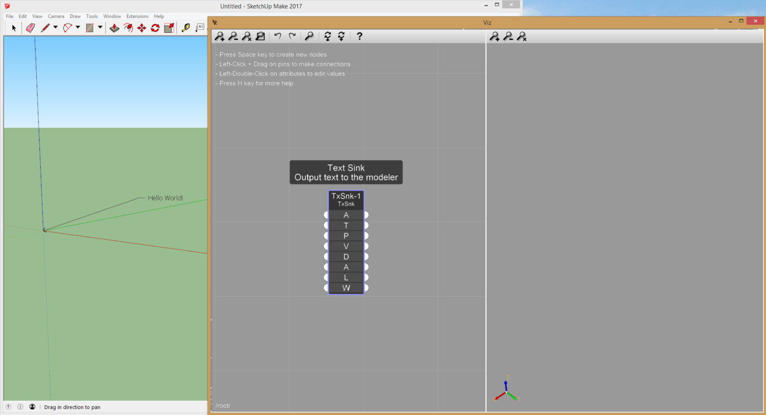 Viz Help - Output to Modeler